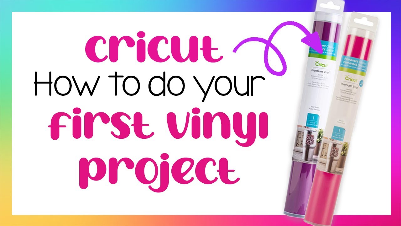 Cricut Tutorial: How to Make your First Project out of Vinyl! - YouTube