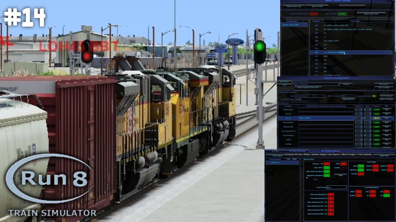 Run8 Train Simulator V3 #14 Editing the Industry/Hump Config, and ...