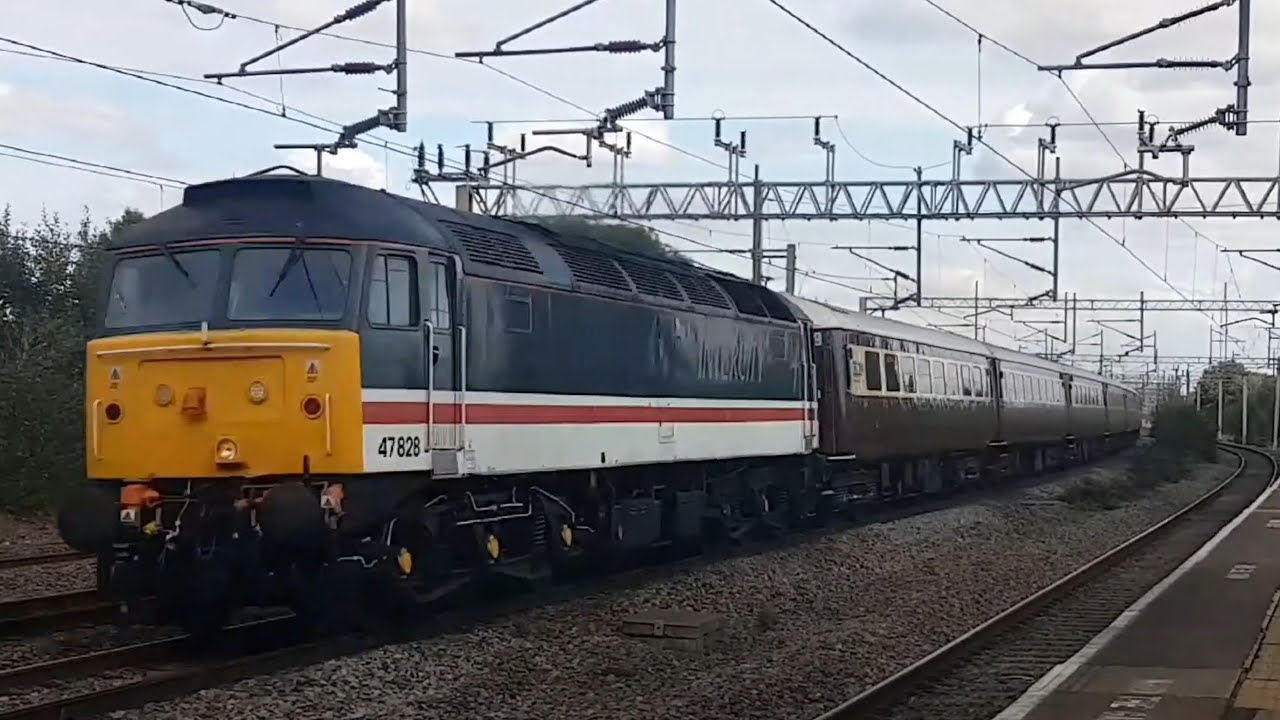 *Very Rare* Intercity Railtour Class 47 passes Tamworth - YouTube