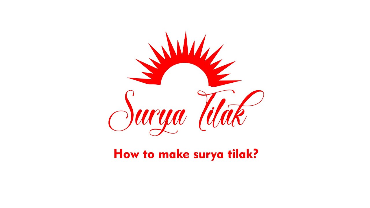 Surya tilak | DIY surya tilak - YouTube