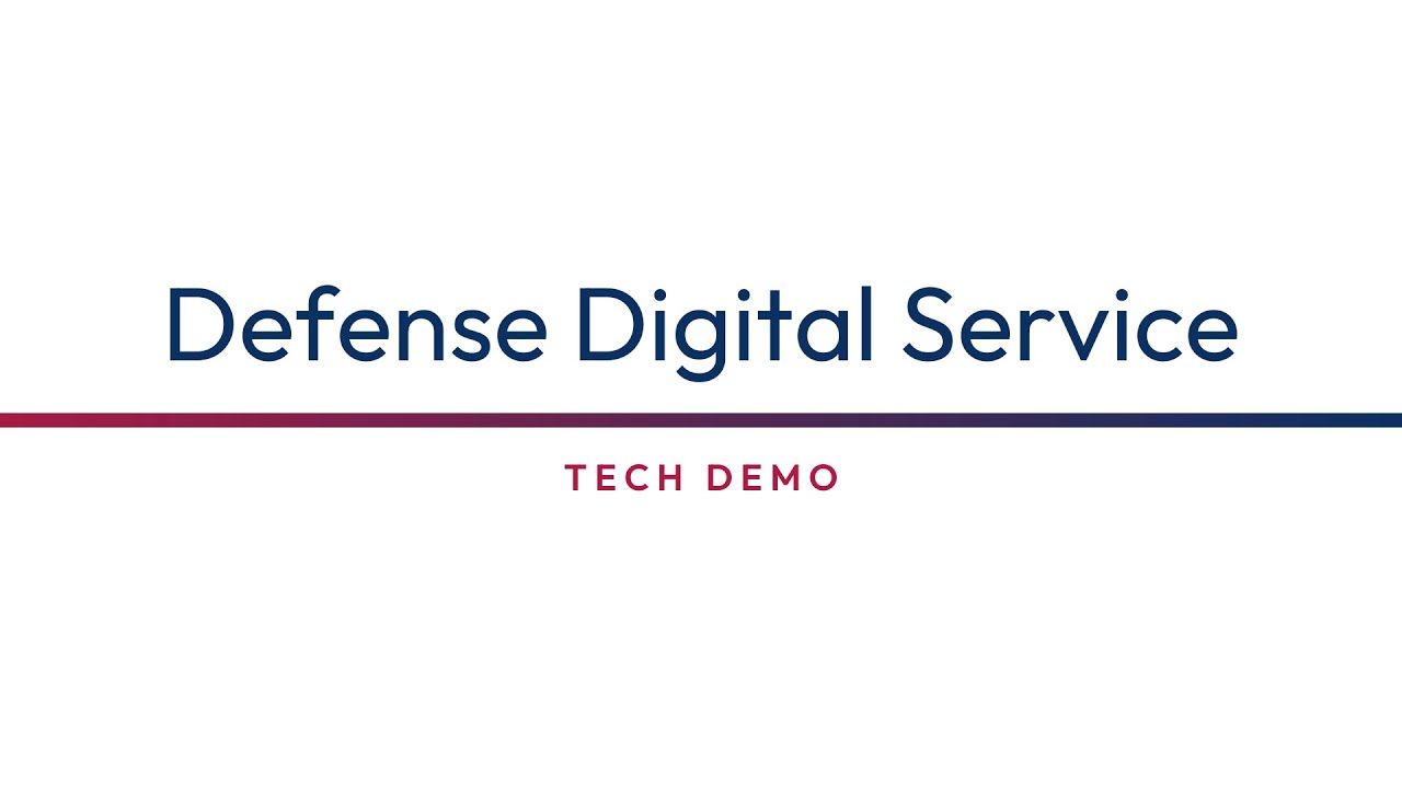 Demo Hour: Defense Digital Service - YouTube