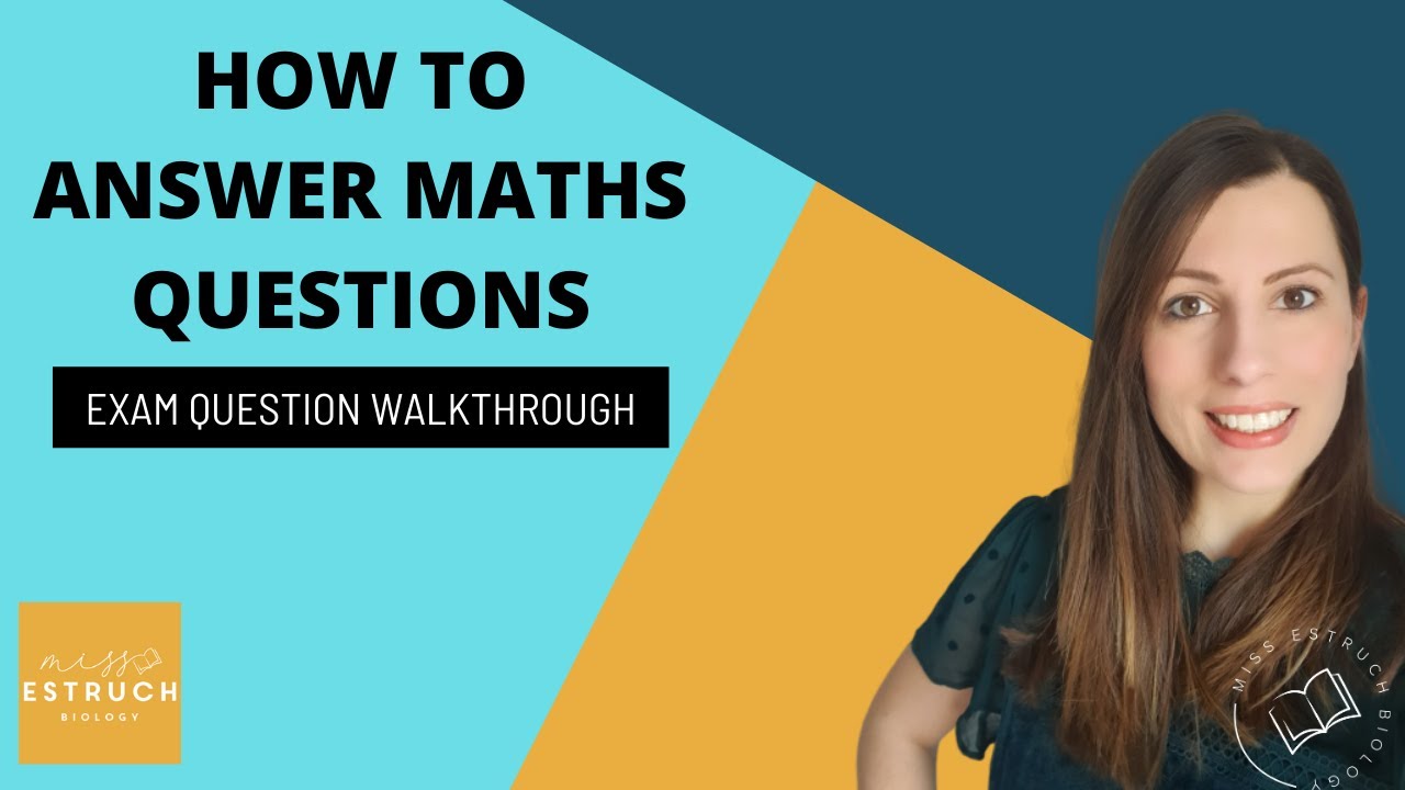 Struggling with MATHS questions in BIOLOGY? Watch me go through 5 maths ...