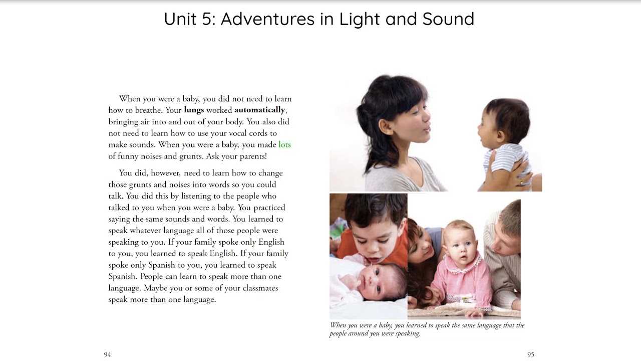Unit 5 Chapter 8 The Human Voice Ckla 3rd grade - YouTube