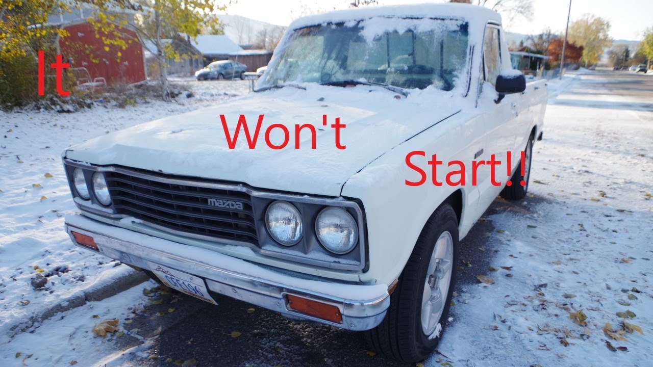 1981 Mazda B2000 Cold Start - YouTube