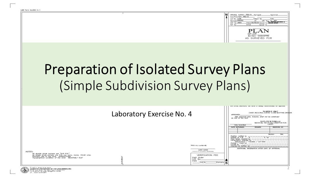 Plotting Isolated Survey Plans (Part 1) - YouTube