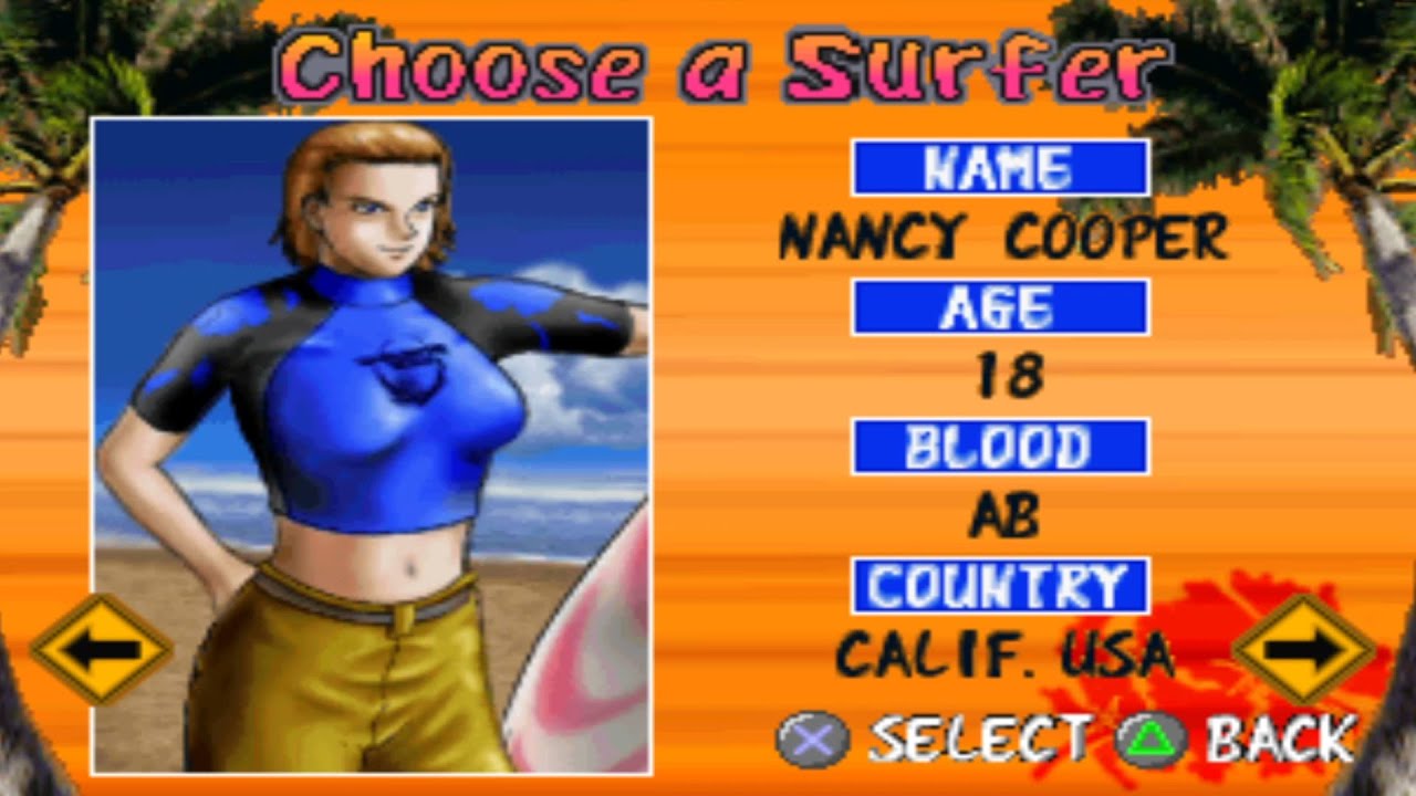 Max Surfing 2000 (Surf Riders) All Characters [PS1] - YouTube