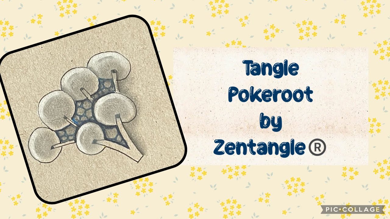 Tangle Pokeroot by Zentangle®️ Zentangle patterns, tangles, Zentangle ...