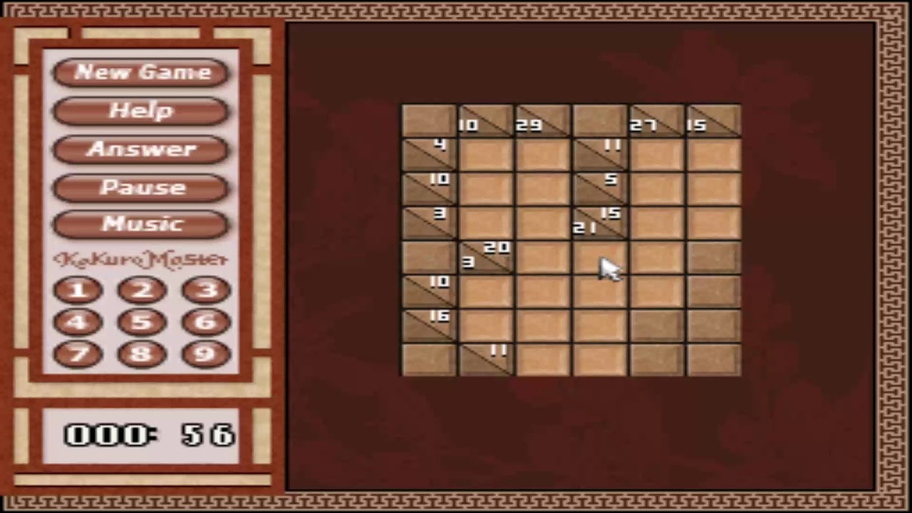 KAKURO MAME MESS FROM EXCITE SPORTS WIRELESS INTERACTIVE TV GAME 48 IN ...