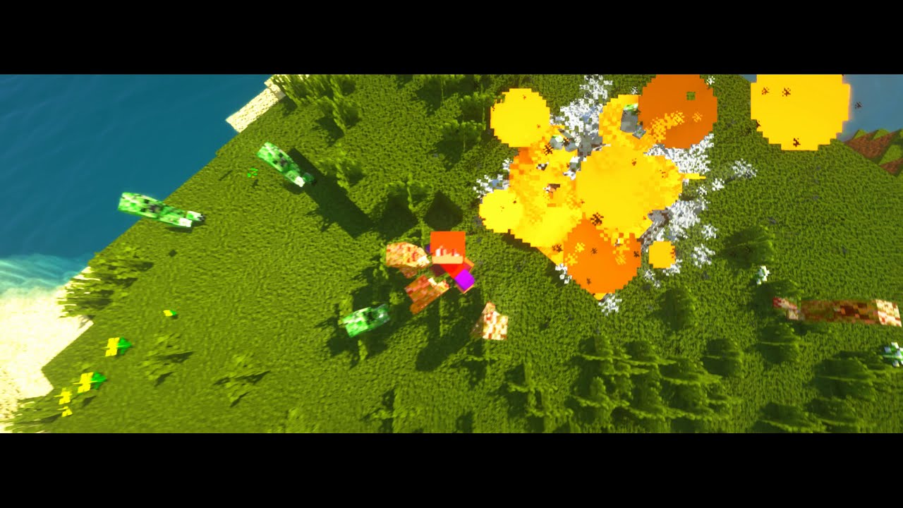 Minecraft - Creeper approach from all sides (No Copyright Gameplay) [42 ...