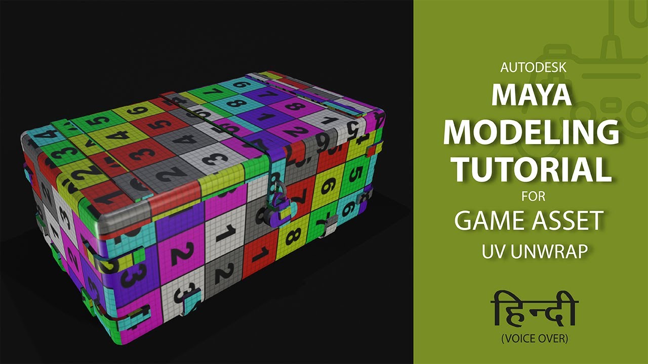 Hindi voice over 3D uv unwrap Tutorial In Maya/Wooden box/Game Asset ...