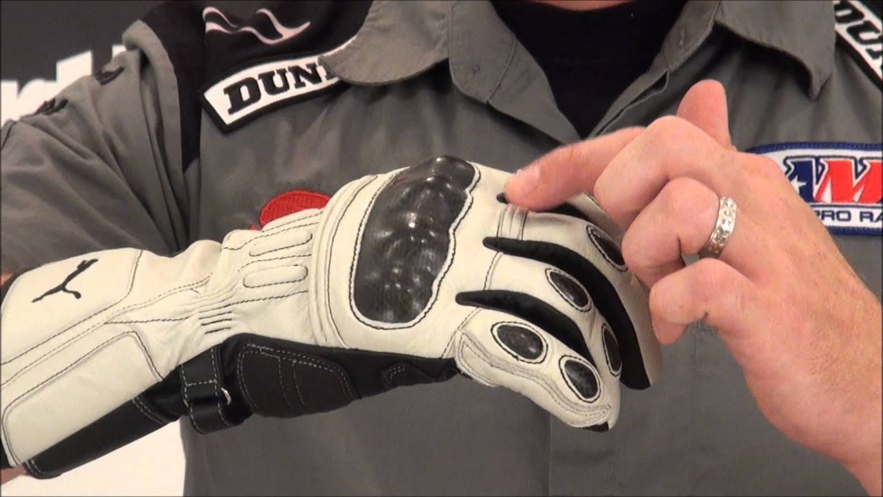 Puma Sport Leather Gloves Review from SportbikeTrackGear.com - YouTube