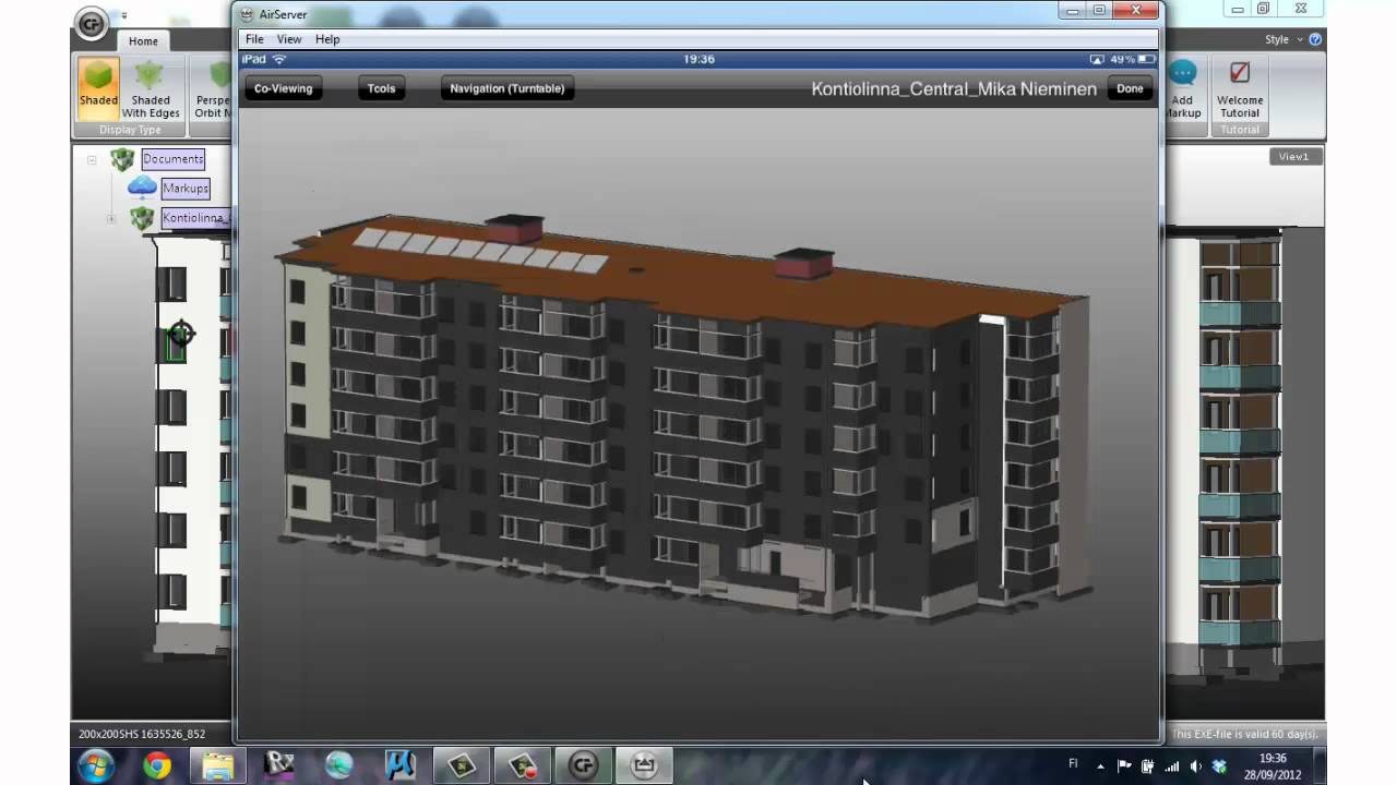 Revit model 66MB to iPad with CadFaster - YouTube