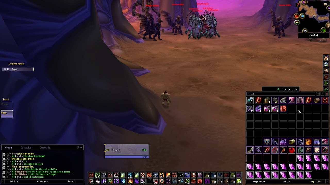 Vanilla WoW - AQ40 - Skip C'thun Trash. - YouTube