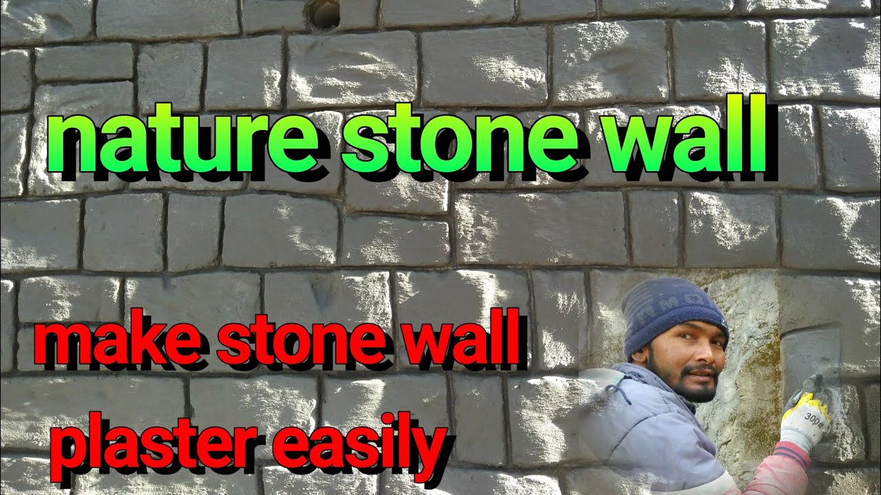 Natural stone plaster - YouTube