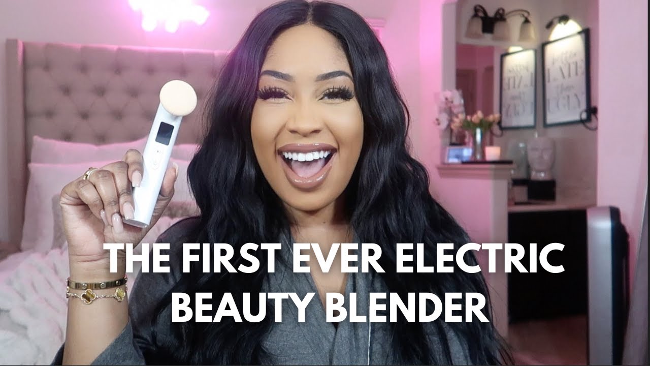 I TRIED THE FIRST- EVER ELECTRIC BEAUTY BLENDER! | DOES IT ACTUALLY ...