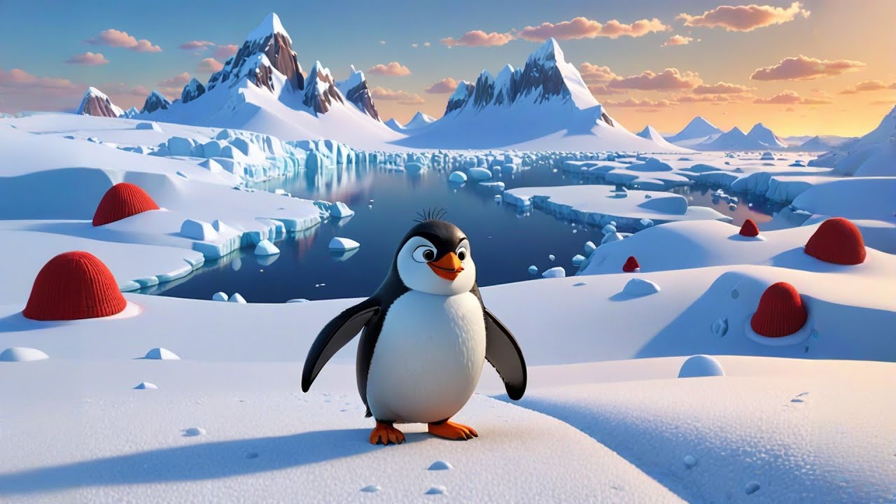 Penguin Finds a Hat | Fun Penguin Song for Kids | Silly Adventure Rhyme ...
