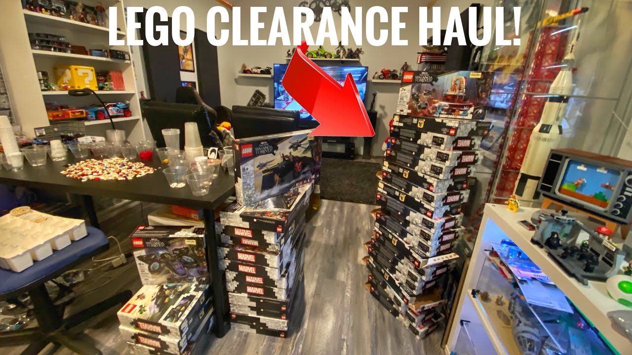 Lego clearance and Mancave Update - YouTube