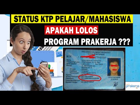 AKHIRNYA TERJAWAB !! STATUS KTP MASIH PELAJAR/MAHASISWA APAKAH LOLOS PROGRAM PRAKERJA TAHUN 2021??