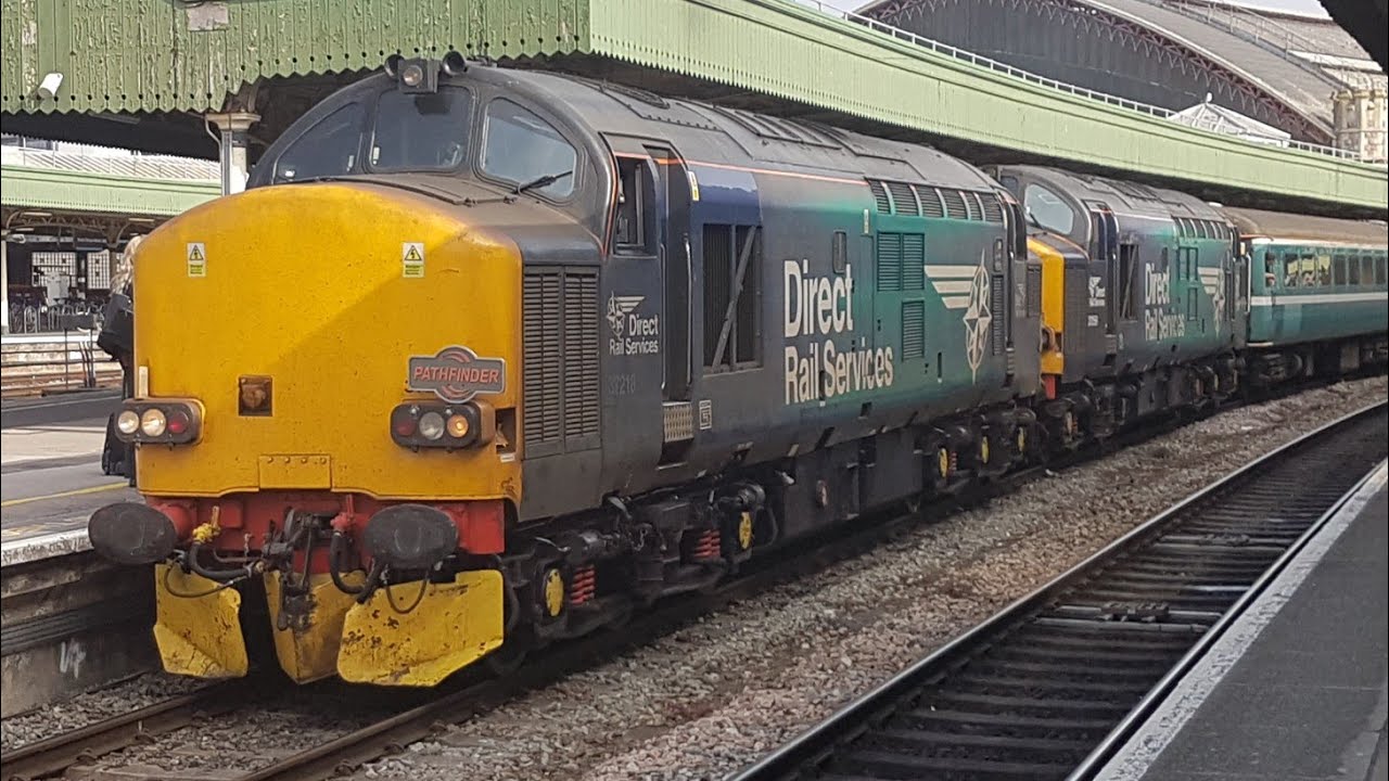 Class 37 Rail Tour with clag - YouTube
