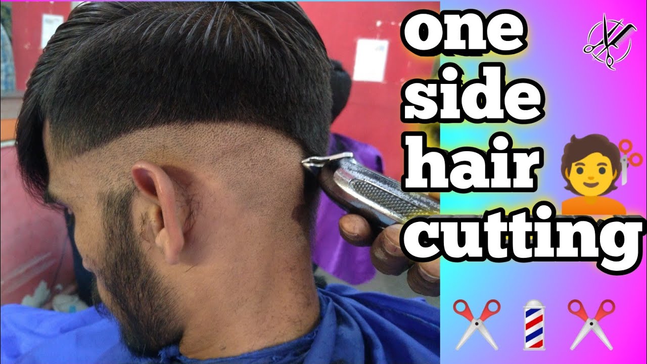 🇮🇳 2022 Me one side hairstyle boy || one side hairstyle cutting || one ...