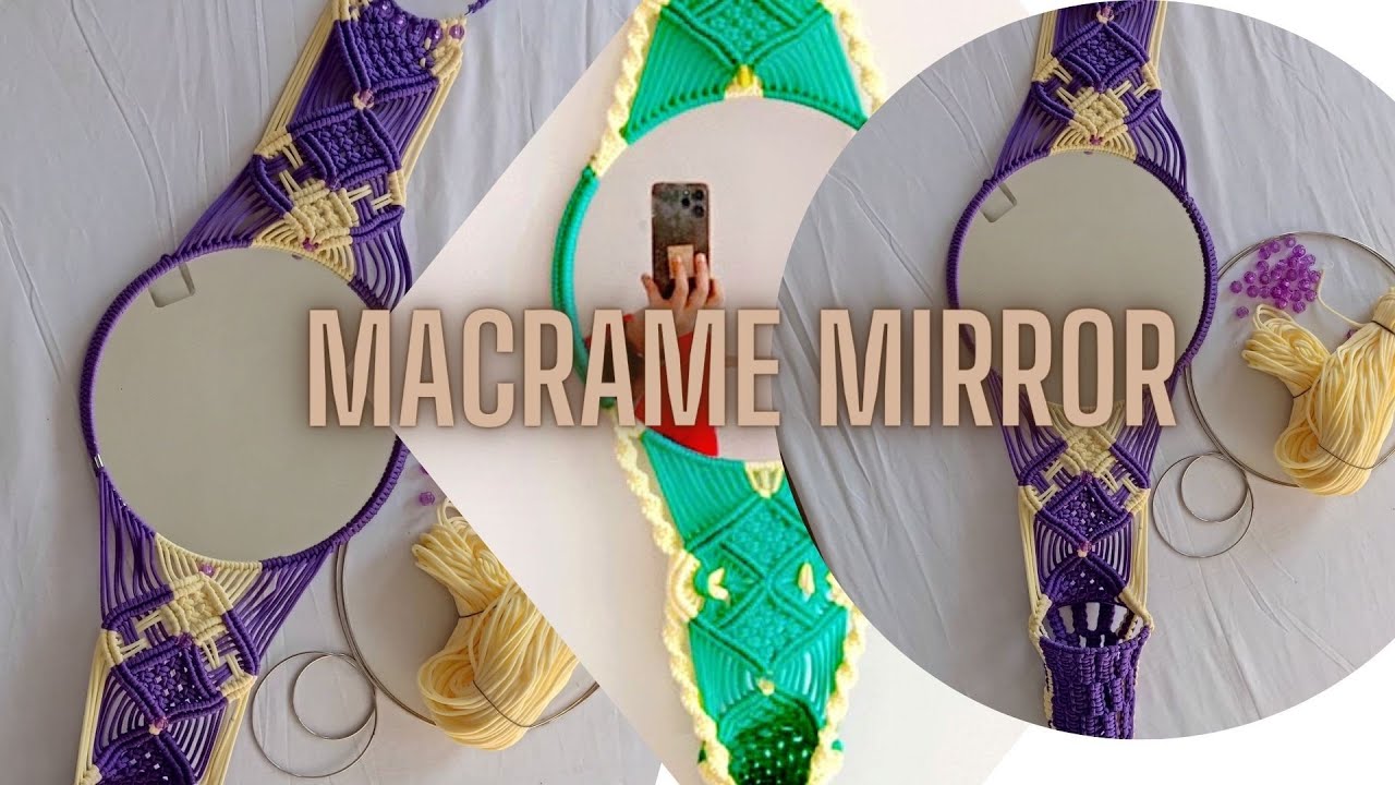Macrame mirror l Indian art zone #vira #tranding - YouTube
