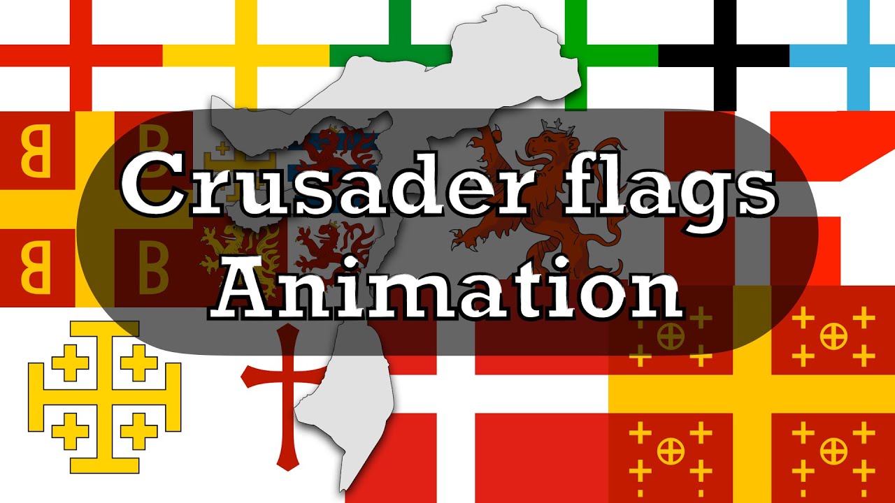 Crusader Flags Animation - YouTube
