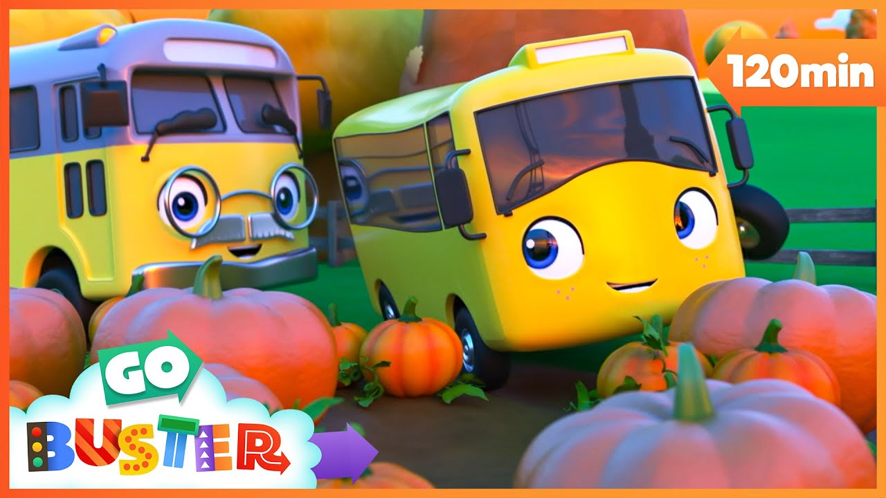 Buster's Halloween Pumpkin Trip | Go Buster | Moonbug Kids - Cartoons ...