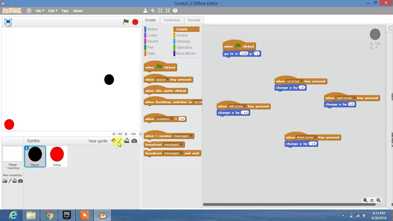 How to make a Scratch wave survial game | Part 1 - YouTube
