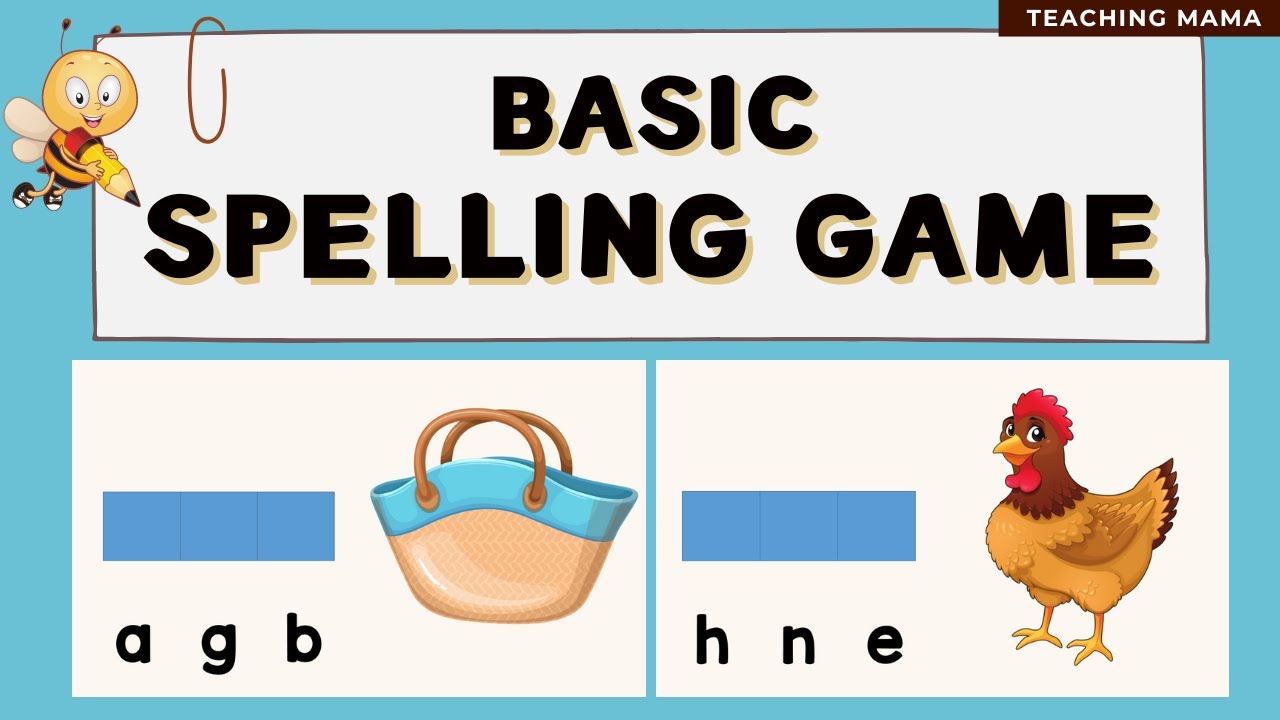 SPELLING GAME | FOR KINDER AND GRADE 1 | TEACHING MAMA - YouTube