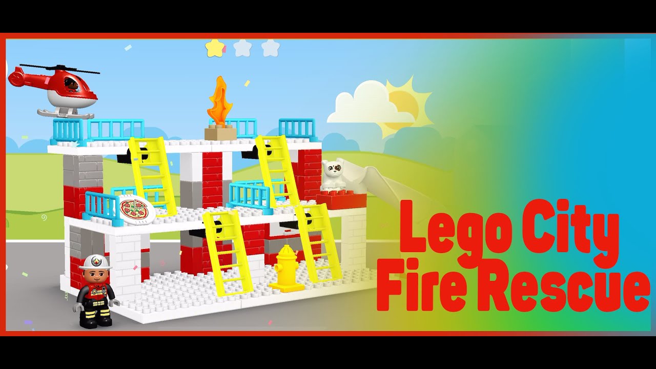 Lego City Fire Rescue | Fun learning video | Cartoons for Kids ...