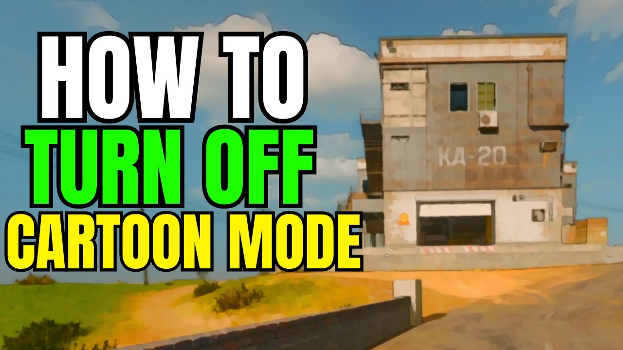 HOW TO TURN OFF "CARTOON MODE GRAPHICS" IN WARZONE REBIRTH - YouTube