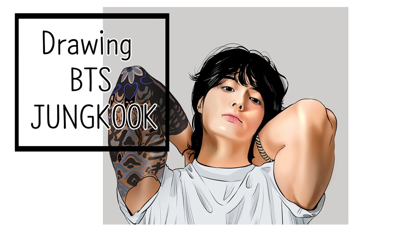 정국 그리기 Drawing Bts Jungkook Youtube