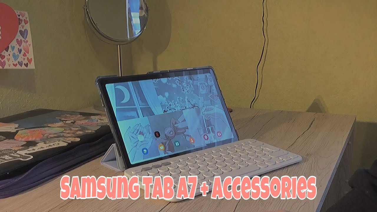 Samsung Tab A7 unboxing + Accessories || Bunny Ko - YouTube