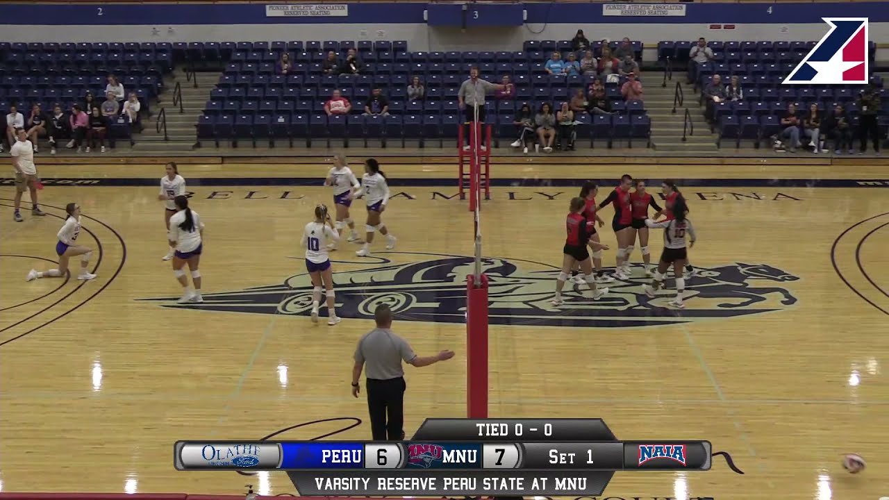 MNU Varsity Reserve Volleyball vs. Peru State 2021 - YouTube