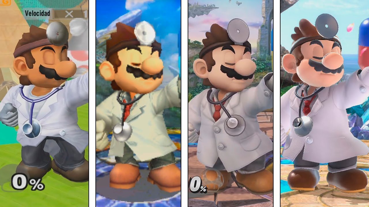 Super Smash Bros Ultimate | Dr. Mario Evolution | 2001-2018 - YouTube