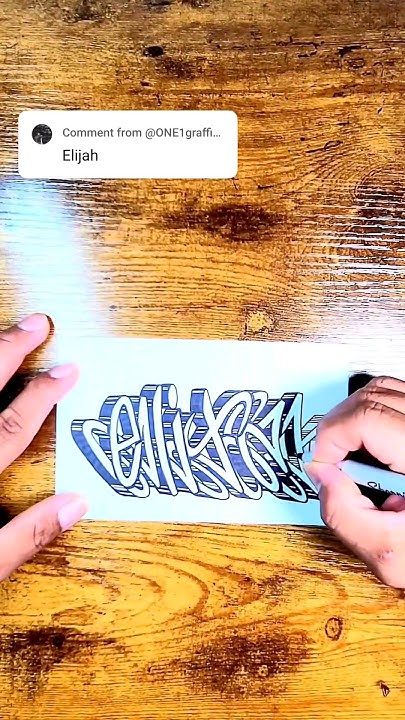 let me draw your name next. Graffiti Name request "elijah" - YouTube