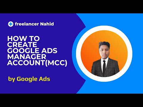 How to create a Google Ads manager account (MCC) - YouTube