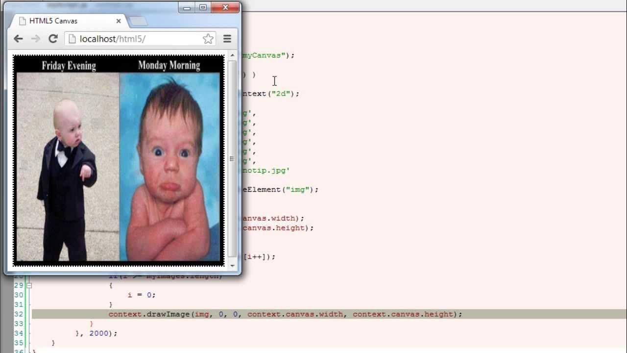 Simple Image Gallery Application using Canvas: HTML5 - YouTube