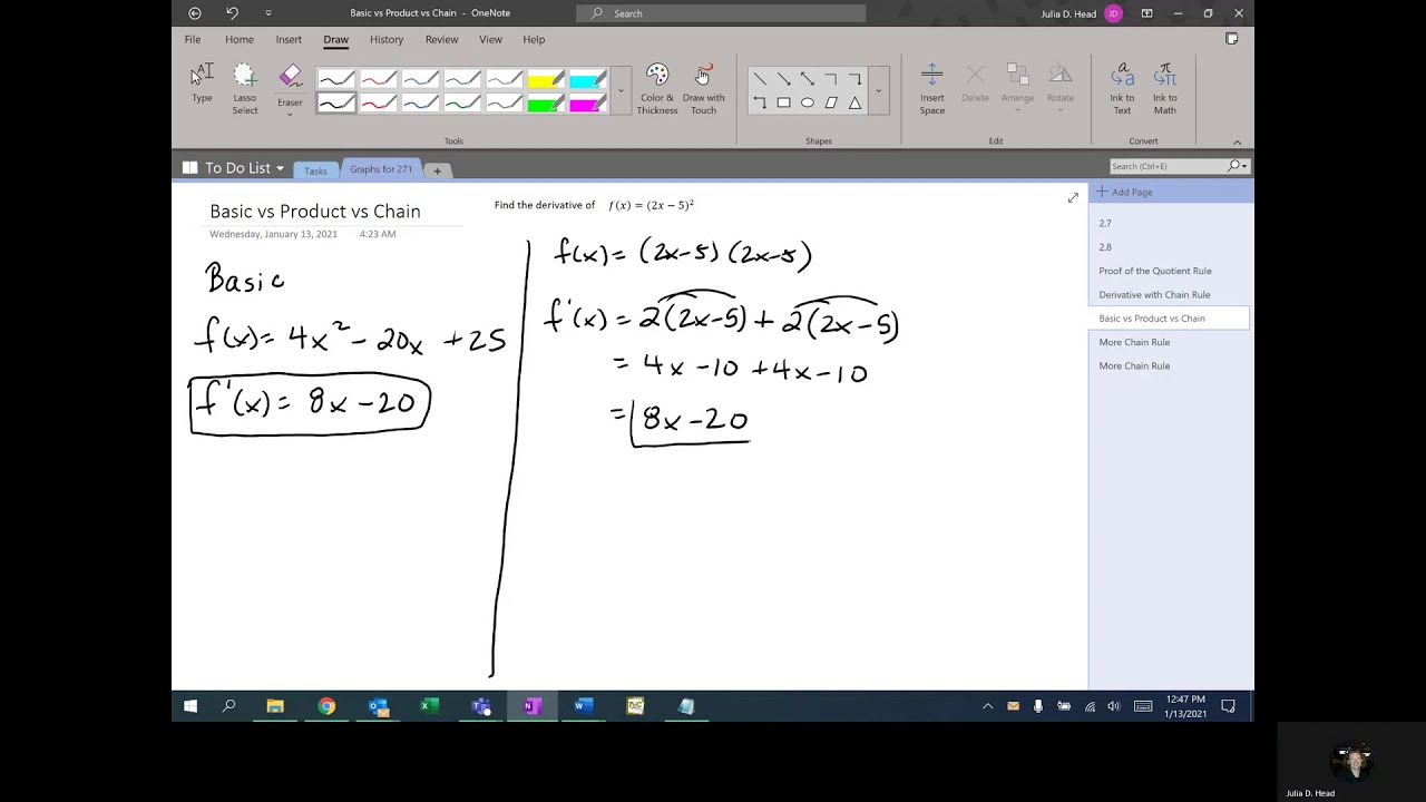 Multiple Method of Derivatives - YouTube