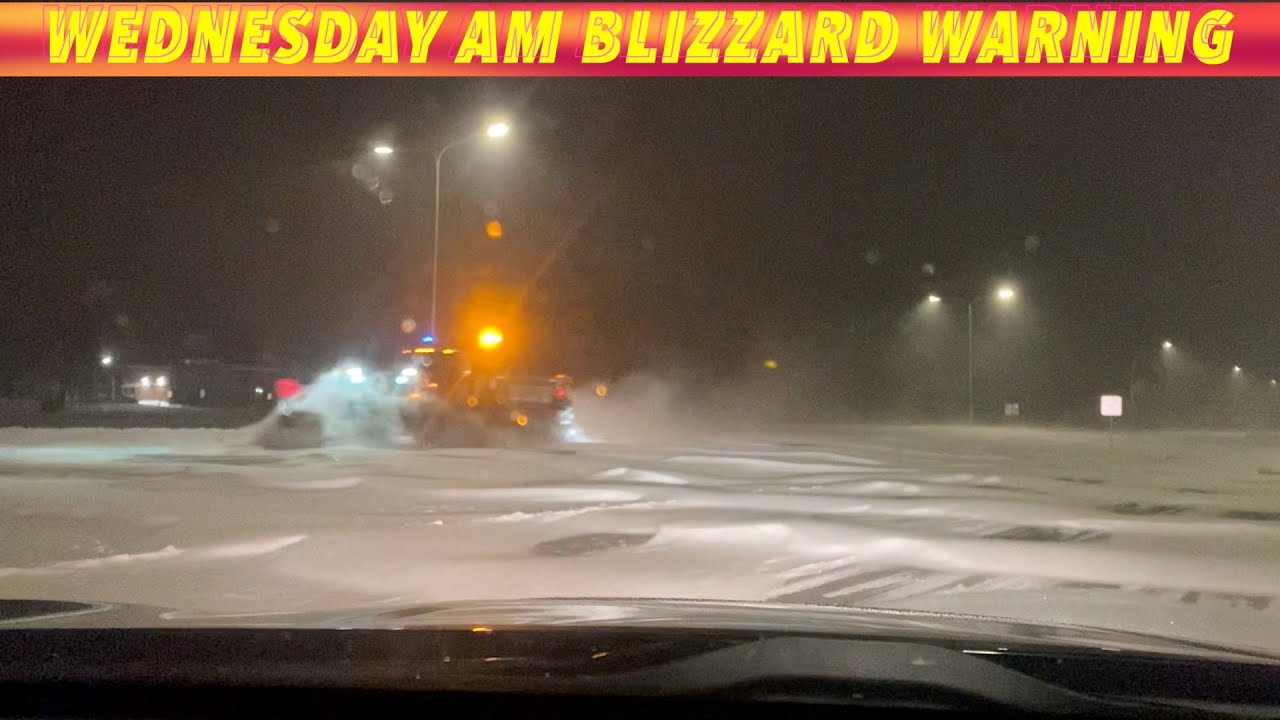 Wednesday Morning Blizzard Warning & Road Conditions - YouTube