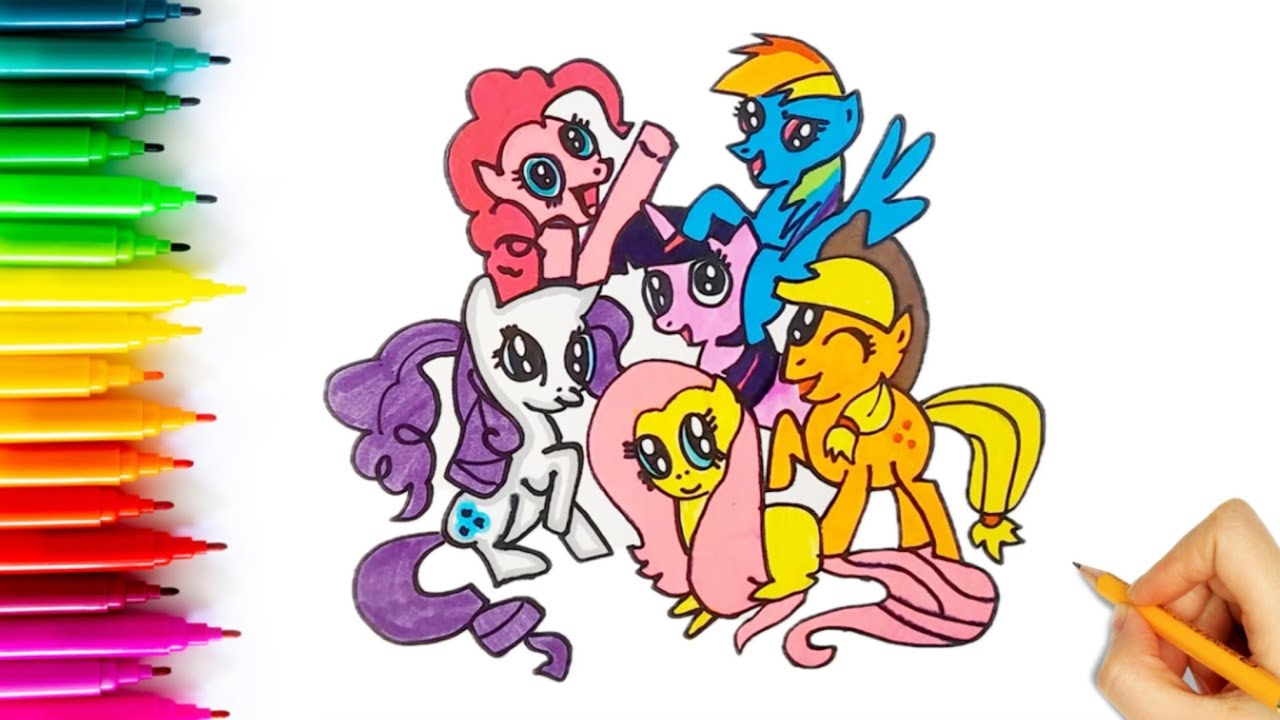 How to Draw My Little Pony with Friends | Easy Step by Step Tutorial ...