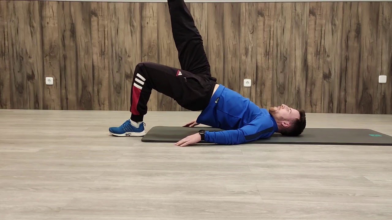 ELEVACION CADERA UNILATERAL - YouTube