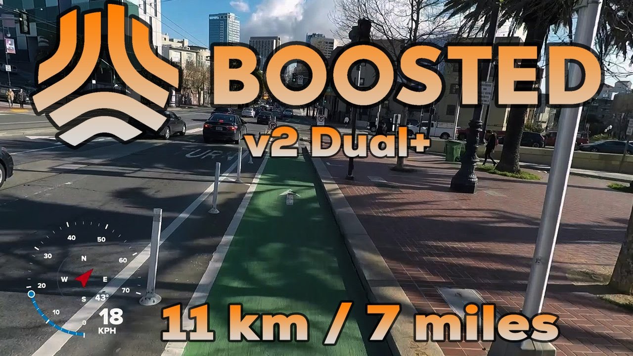 ¿Puede la Boosted Board v2 Dual+ hacer 11 km? Test de rango - YouTube