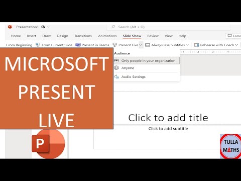How to use Present Live in PowerPoint - YouTube