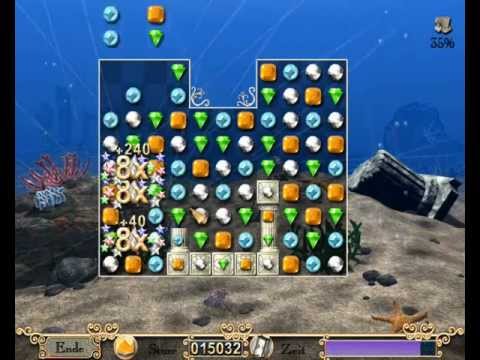 Jewels of Atlantis angespielt 🔱🐙: Quest Modus: Level 1-4 | PC | Match-3 ...