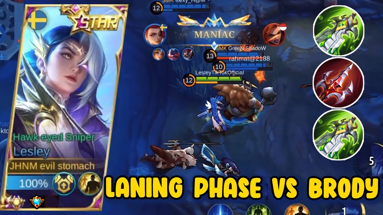 MANIAC LANING PHASE LESLEY VS BRODY! 1 GAME NO RECALL! KHADITA 1 HIT ...