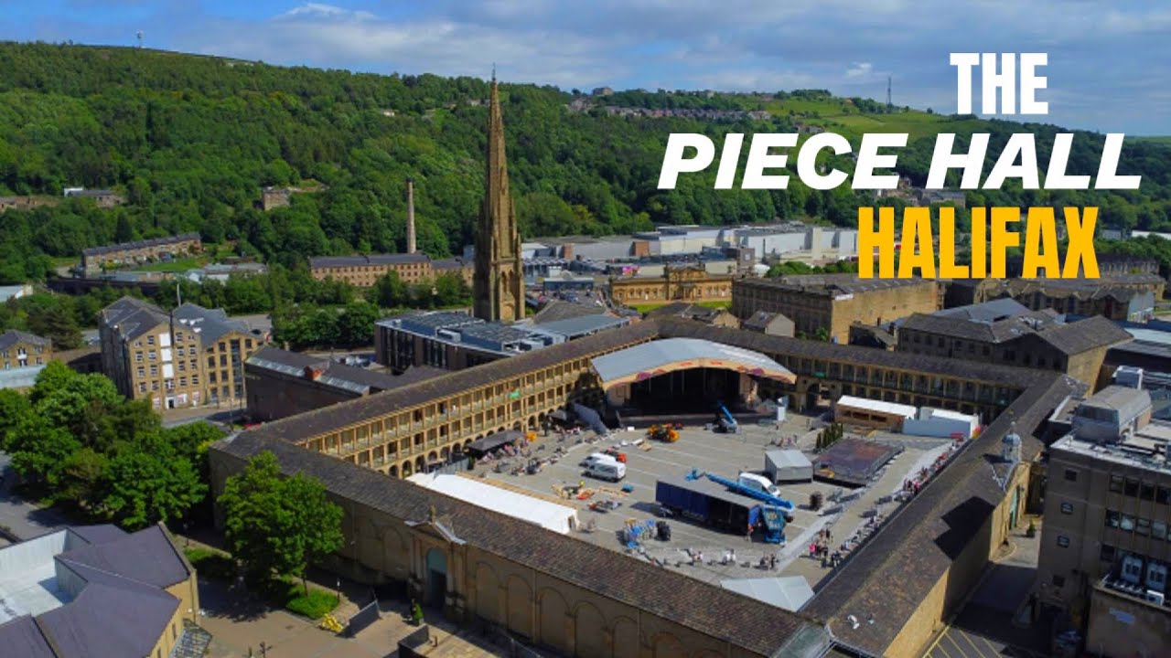 The Piece Hall Halifax Drone Footage - YouTube