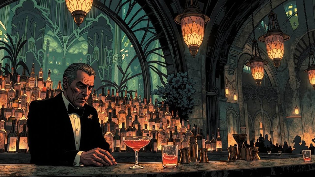 Smoky Jazz Noir City Nights ~ Relaxing Bar Ambience for a Mysterious ...
