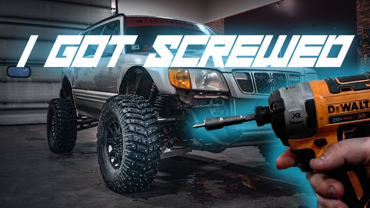 Studding Tires with Screws - YouTube