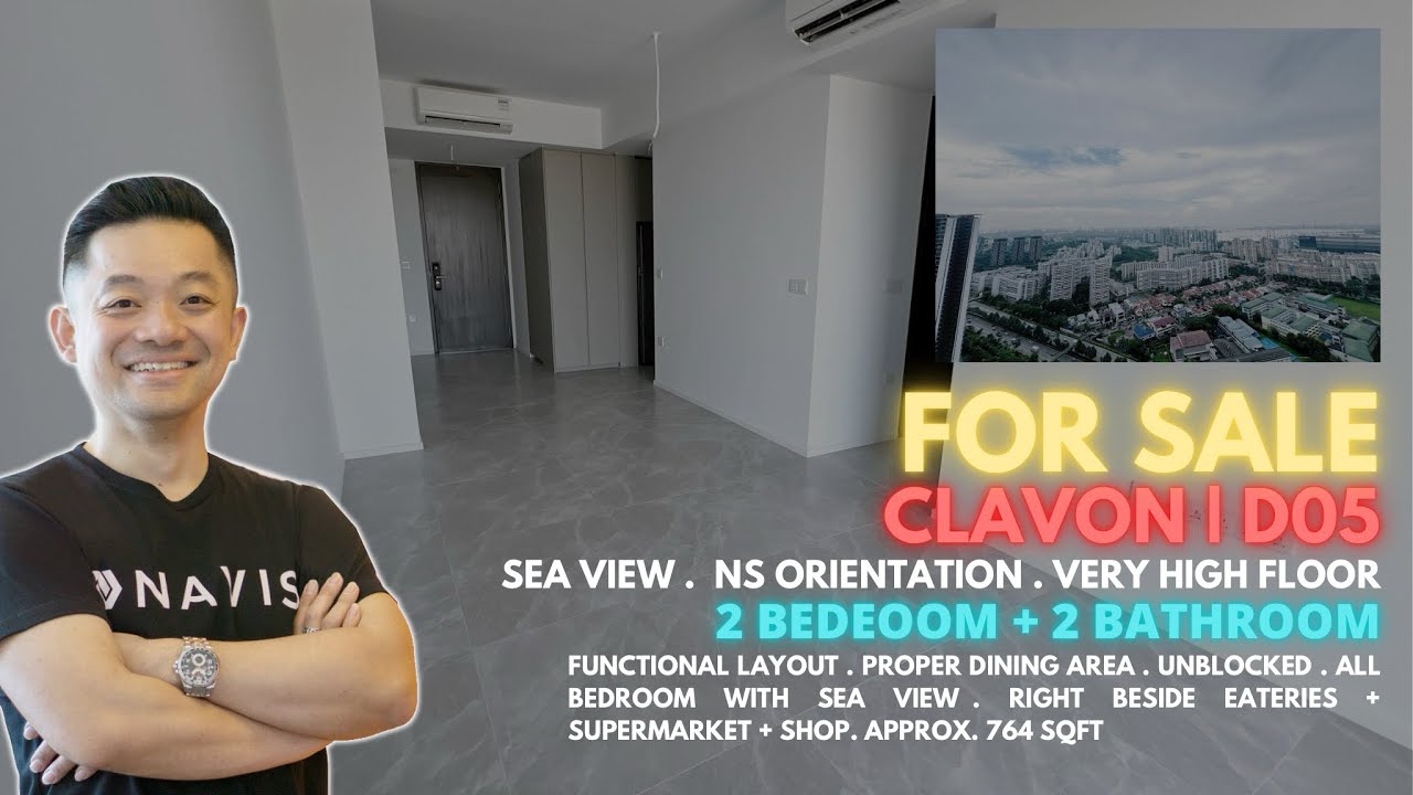 Clavon 2 Bed 2 Bath Very High Floor Sea View Unit For Sale - YouTube